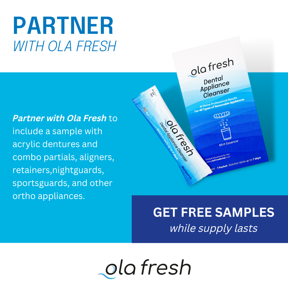 Ola Fresh Introduces New Dental Appliance Cleanser | Inside Dentistry